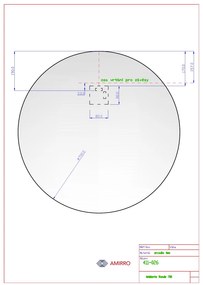 AMBIENTE kulaté zrcadlo do koupelny na zeď do pokoje do ložnice do předsíně na chodbu Amirro Ø 70 cm s LED osvětlením, IP44 411-026