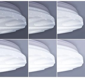 Solight LED stropní světlo Wave, 60W, 4200lm, stmívatelné, změna chromatičnosti, dálkové ovládání