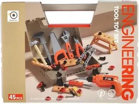 TEDDIES Sada nářadí s vrtačkou v kufříku / Plast / Na setrvačník / od