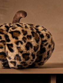 Sinsay - Dekorativní polštář ve tvaru dýně s leopardím vzorem - hnědá
