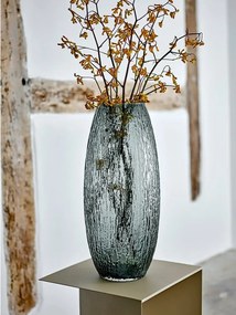 Šedá skleněná ručně vyrobená váza (výška 50 cm) Brock – Bloomingville
