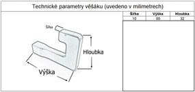 In-Design Nábytkový věšák ANDY černý