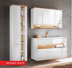 Koupelnová skříňka BAHAMA WHITE 843 - závěsná zrcadlo 120