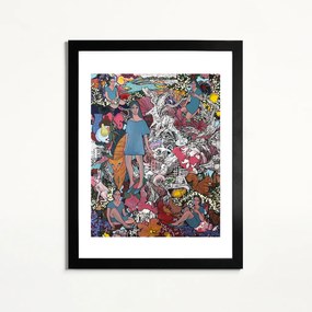 Yulia Novikova | Osvobození Rám: Černý, Velikost: 40 x 30 cm