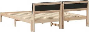 Rám postele Hnědo-černá 180 x 200 cm Masivní borovicové dřevo 3394355
