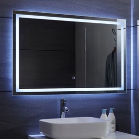 80781 Aquamarin Koupelnové zrcadlo s LED osvětlením, 110 x 70 cm