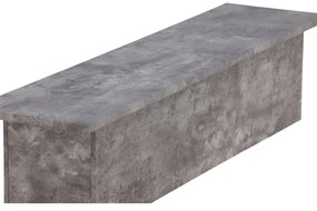Lavice Kellogg, šedá, 40x160x45