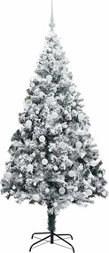 Umělý vánoční stromeček Bílá 210 cm PVC, ocel a plast 3396974