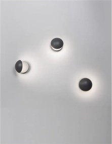 NV 833426 Venkovní nástěnné svítidlo AGILE tmavě šedý hliník LED 13W 3000K 220-240V nastavitelný úhel max 120st. IP54 - NOVA LUCE