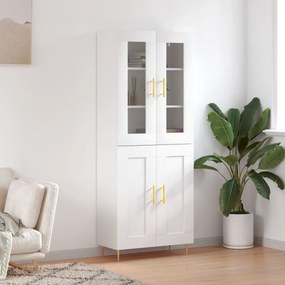 Skříň highboard bílá 69,5 x 34 x 180 cm kompozitní dřevo 3198329