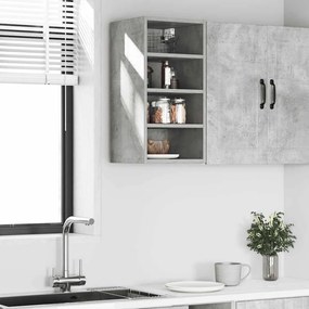 Horní Skříňka Betonově Šedá 30X29,5X60 Cm Dřevotříska Betonová Šedá