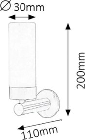 RABALUX 5745 Betty koupelnové nástěnné svítidlo. zabud. LED 4W IP44 4000K bronz