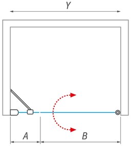 Roth Univerzální boční panel TBD pro instalaci dveří do niky Varianta: šířka: 44 cm, orientace: Uni - (TBD 440 - 744-0380000-00-02), Barva profilů a typ výplně: profily: brillant, výplň: transparent