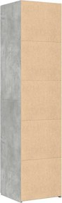 Skříň highboard betonově šedá 45x42,5x185 cm kompozitní dřevo 3281409