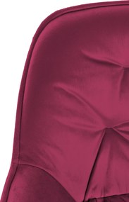 Sada 2 barových židlí Gibson 76 samet – fialová