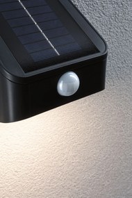 P 94608 Solární LED osvětlení zdí Lesly pohybové čidlo (IR) IP65 hranaté 113x126mm 3000K 5,5W antracit umělá hmota - PAULMANN