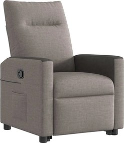 Zvedací polohovací křeslo taupe textil 3324057