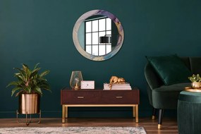 Kulaté dekorativní zrcadlo na zeď Mramorový kámen fi 70 cm