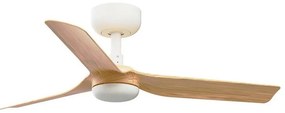 FARO Barcelona FARO 33821WT - Stropní ventilátor MINI PUNT S hnědá/bílá pr. 90 cm WT + DO 33821T