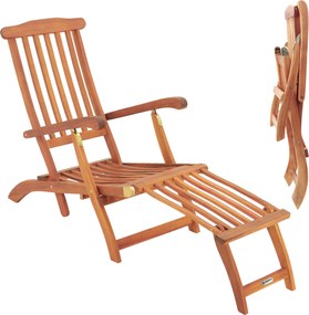 Zahradní lehátko Queen Mary® z akáciového dřeva certifikace FSC® 169x54x95cm