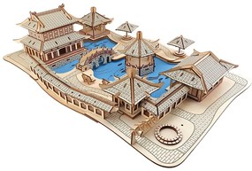 Woodcraft construction kit Woodcraft Dřevěné 3D puzzle Zahrady Suzhou