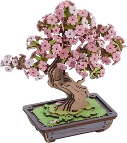 RoboTime 3D dřevěná skládačka Bonsaj sakura