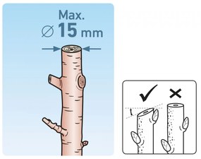 Nůžky zahradnické, HCS - 180mm