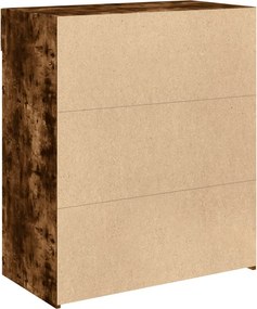 Příborník kouřový dub 80 x 42,5 x 93 cm kompozitní dřevo 3281480
