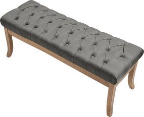 Lavice Ramses látka světlý antik 120 – šedá
