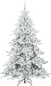 Umělý Skládací Vánoční Strom s stojanem Bílá 210 cm PVC a ocel 3397734