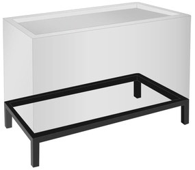 Rám pod květináč BASE, práškovaná ocel, 30x60x10 cm, černá