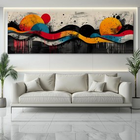 Obraz na plátně - U dvou slunců FeelHappy.cz Velikost obrazu: 240 x 80 cm