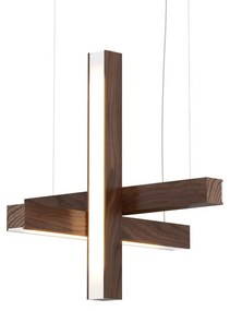 Závěsné světlo LED40 tvar kříž, více variant - TUNTO Model: přírodní dub