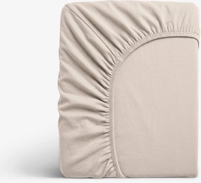 Goldea jersey elastické prostěradlo - latte 120 x 200 cm
