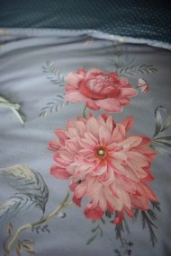 Pip Studio perkálové povlečení Fleur Grandeur modré 200x200 + 2x 70x90 cm