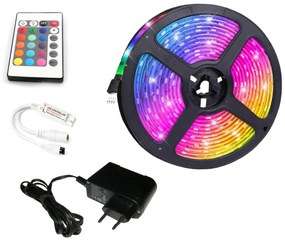 BERGE LED pásek - RGB 5050 - 2,5m - 30LED/m - 7,2W/m - IP20 - SADA