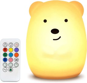 Dětská stolní LED lampa Bear bílá
