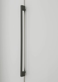 Třídveřová šatní skříň s posuvnými dveřmi Monaco 250 cm , bílá