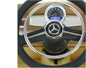 LEAN CARS Autíčko na baterii Mercedes 300S, béžové
