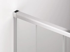 Sanswiss CADURA CAE2 G+D sprchový kout čtvercový 90x90 cm Profil: Bílá, Sklo: Hladké čiré, Rozměr: 90x90 cm