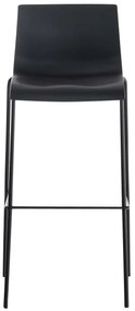 Barová židle Pelham - plast | černá