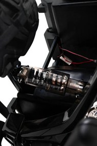 Ramiz Elektrická terénní bugina UTV pro děti zelená + dálkové ovládání + zavazadlový prostor + pomalý start + EVA kola + MP3 LED