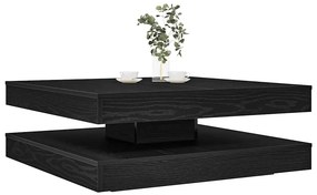 Konferenční stolek otočný o 360º černý dub 90x90x34,5 cm 3321352