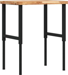 Pracovní stůl 80 x 60 x (73–99,5) cm masivní akácie obdélníkový 3309692