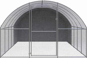 Venkovní klec pro kuřata 3 x 6 x 2 m pozinkovaná ocel 3095474