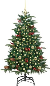 Umělý vánoční stromeček Zelená 150 cm PVC, kov a plast 3395545