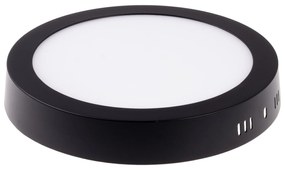 T-LED 102180 BPL24 LED panel 24W přisazený černý kulatý Denní bílá