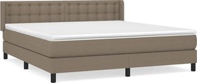 Box spring postel s matrací taupe 160x200 cm textil 3130045
