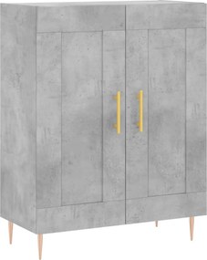 Skříň highboard betonově šedá 69,5x34x180 cm kompozitní dřevo 3198333