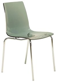 Stima Plastová židle LOLLIPOP s kovovou podnoží Odstín: Antracite - Transparentní